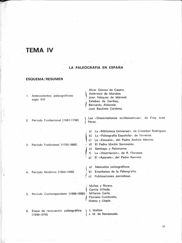 Paleografía Uned 1 (Unidad Didáctica 1 - Tema IV) | PDF