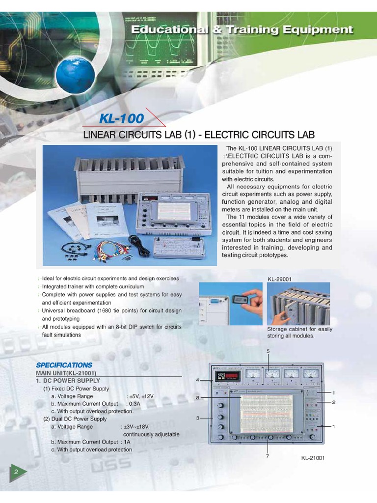 KL-100 | Power Supply | Electronic Circuits
