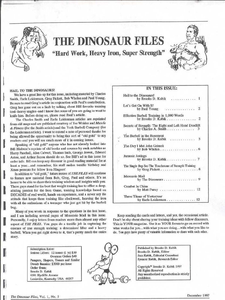 Dinosaur Files Issue 5 | PDF