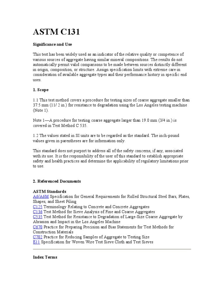 ASTM C131