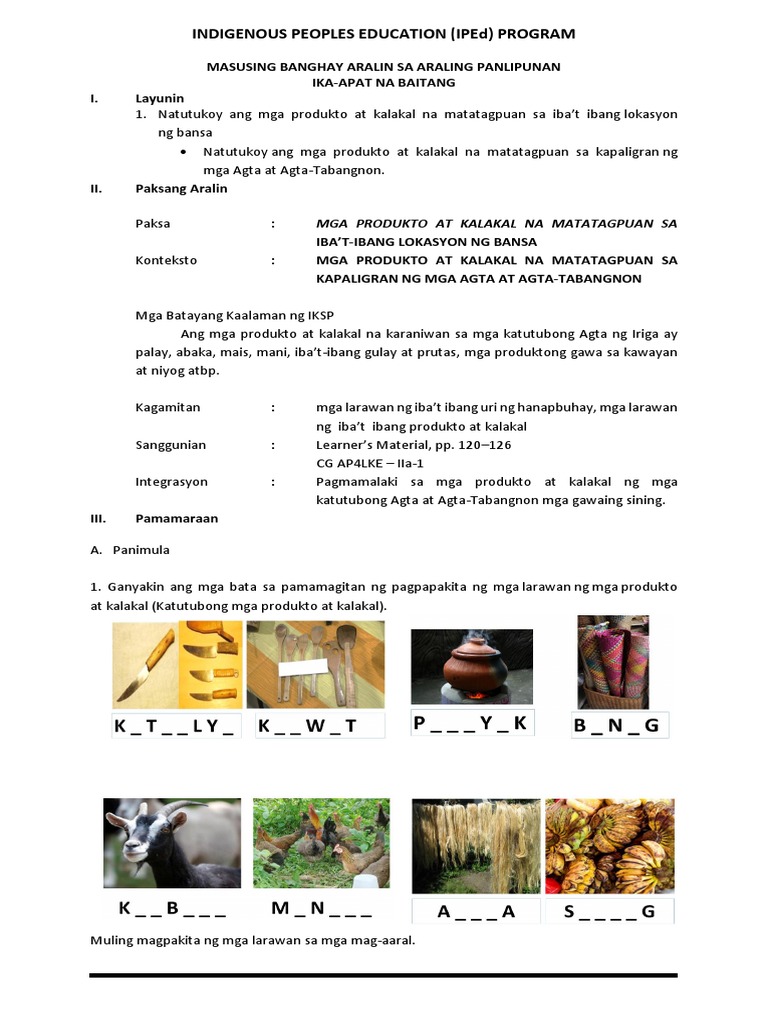 Indigenized Lesson Plan | PDF