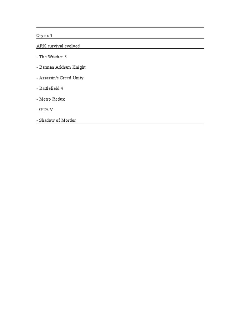 Top 9 Action-Adventure Games | PDF