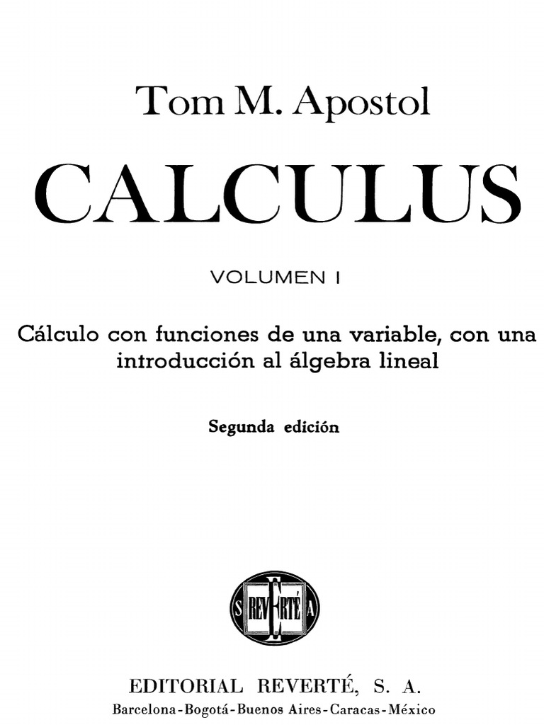 Apostol, Calculo I | PDF