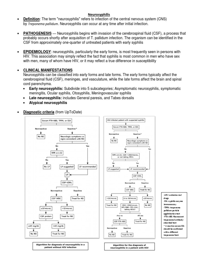Neurosyphilis | Neurological Disorders | Diseases And Disorders