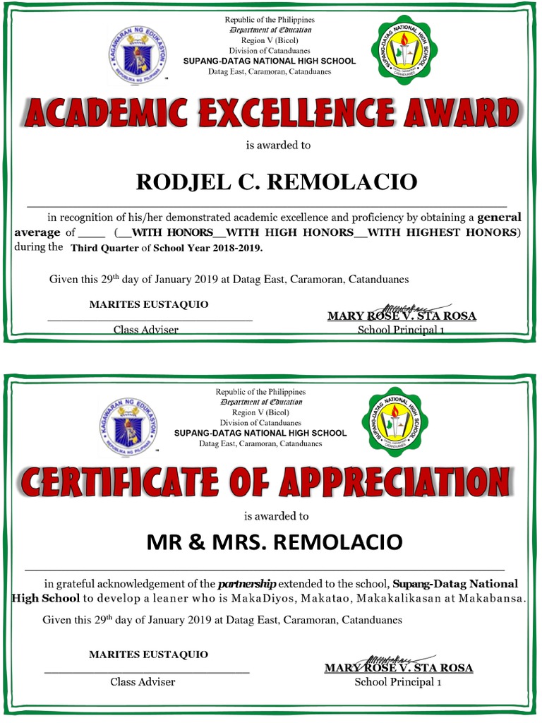 Academic Excellence Final | PDF