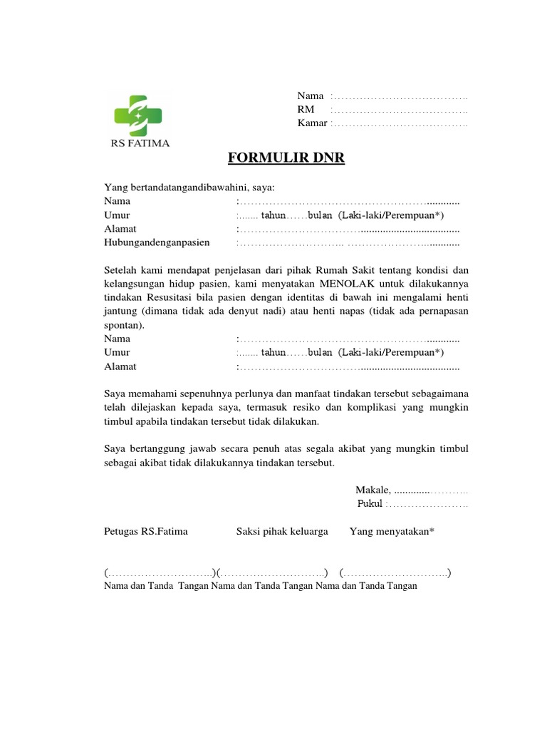 Form DNR | PDF | Olahraga & Rekreasi