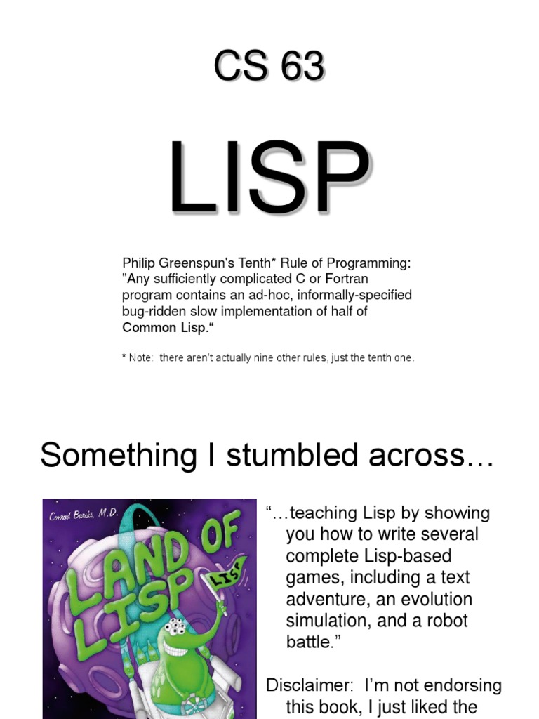 Lisp | Download Free PDF | String (Computer Science) | Formalism (Deductive)