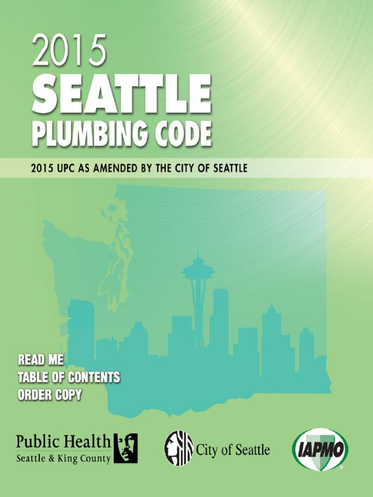 Seattle Plumbing Code | PDF | Reclaimed Water | Sanitary Sewer