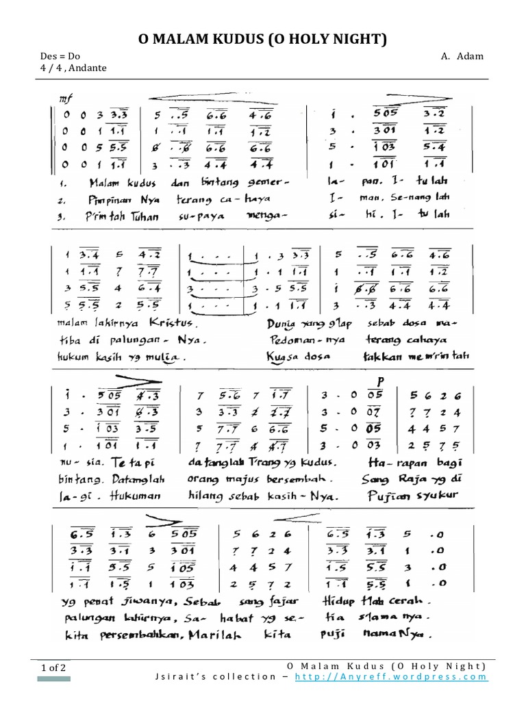 KGJC O Holy Night | PDF