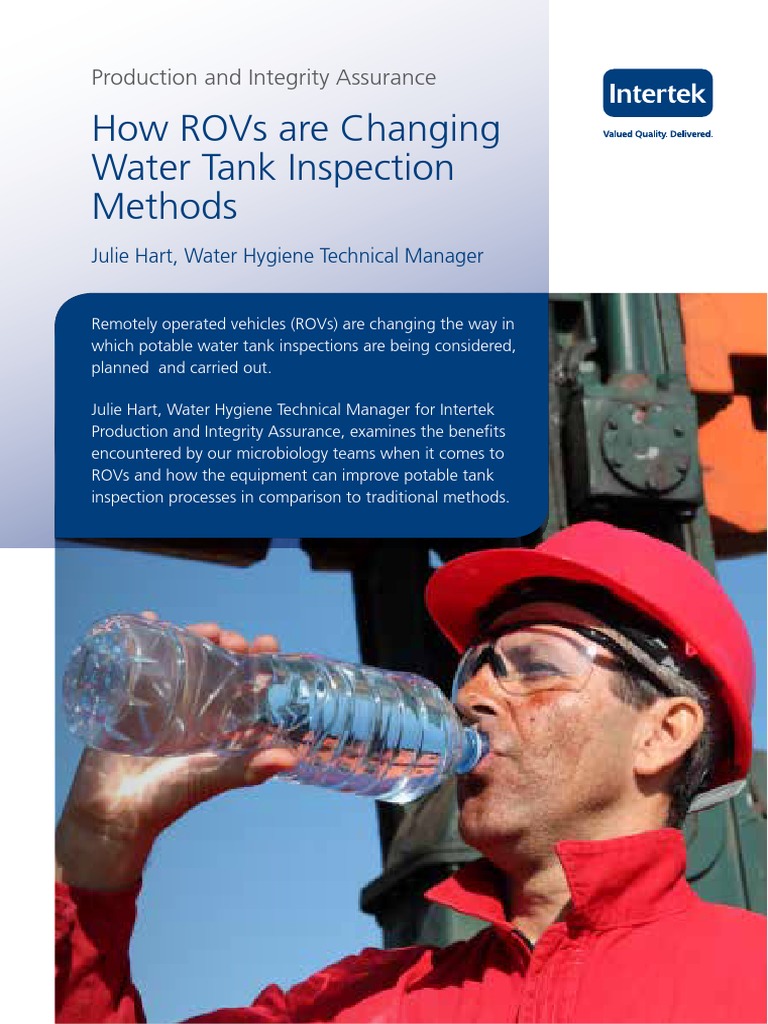 How Rovs Are Changing Water Tank Inspection Methods: Production and ...