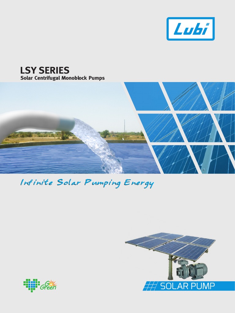 Lubi Solar Surface Pump (LSY) | PDF | Solar Panel | Pump