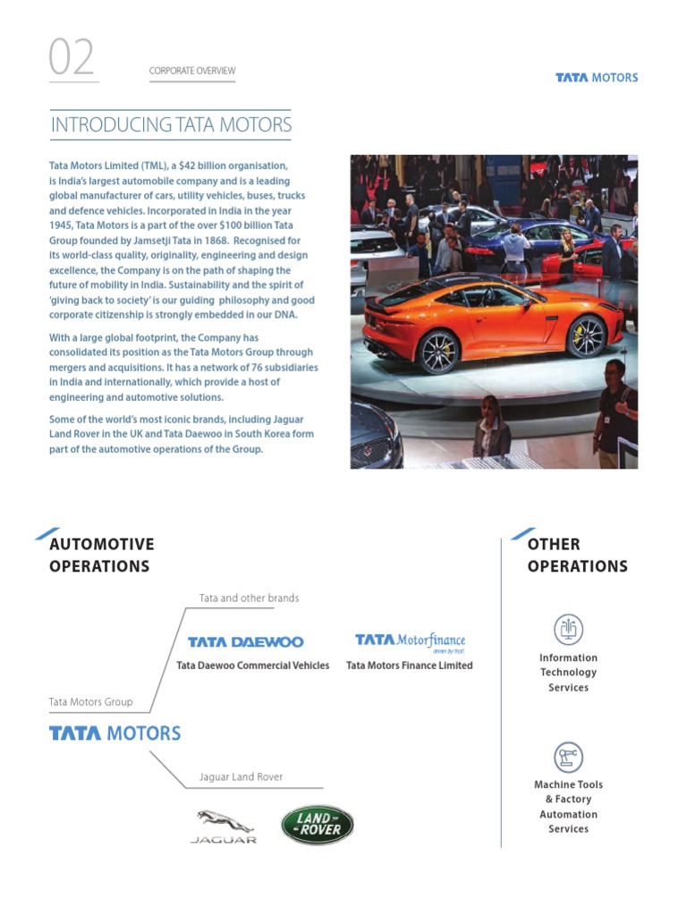 Tata Motors Company Overview | PDF | Vehicles | Transportation Engineering