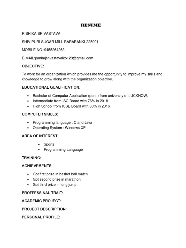 Rishika Srivastava's Resume | PDF