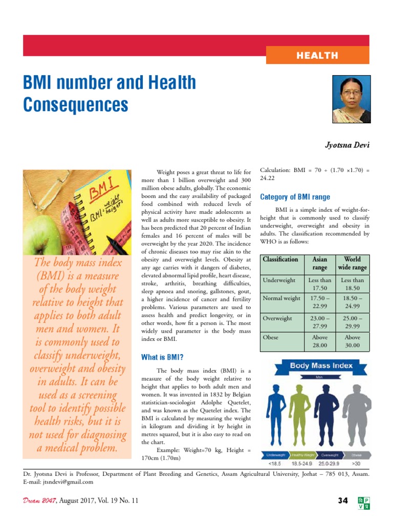 BMI Number and Health Consequences | PDF | Body Mass Index | Obesity