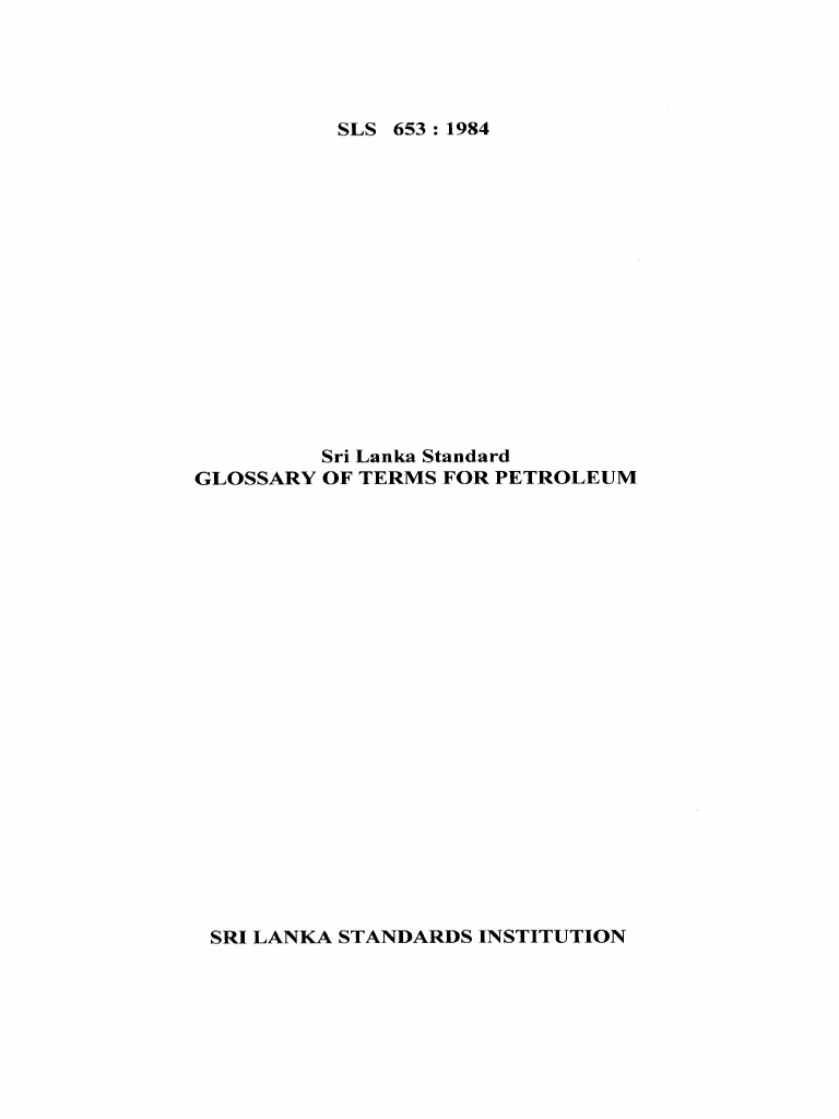 Sls 653 - Glossary of Terms | PDF