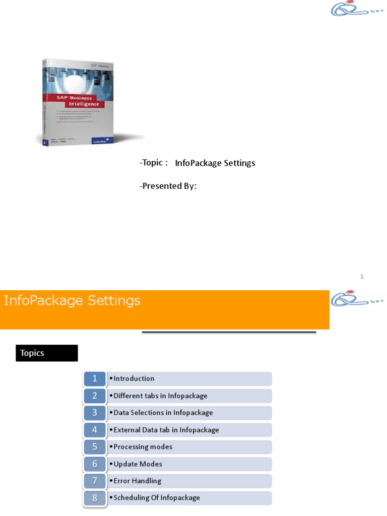 Infopackage Settings | PDF | Comma Separated Values | Information ...