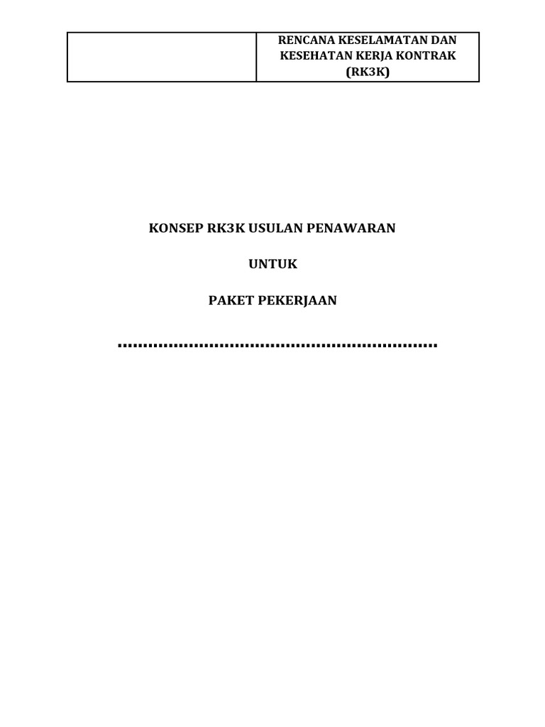 Contoh RK3K | PDF