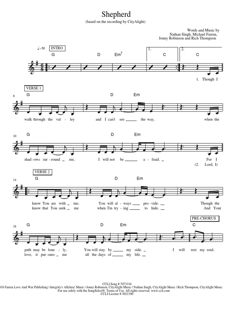 Shepherd | PDF | Song Structure | Musical Forms