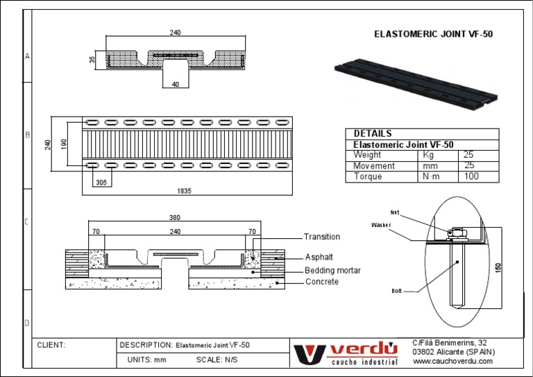 Expansion Joint Drawing Example | PDF | Economic Sectors | Civil ...