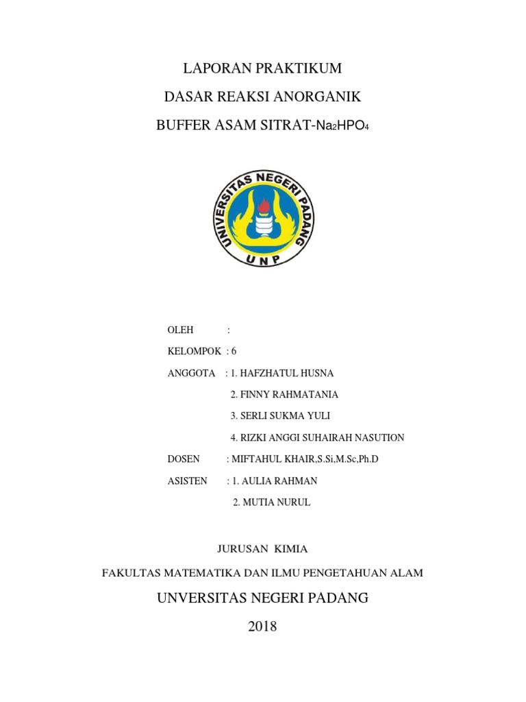 Buffer Asam Sitrat | PDF