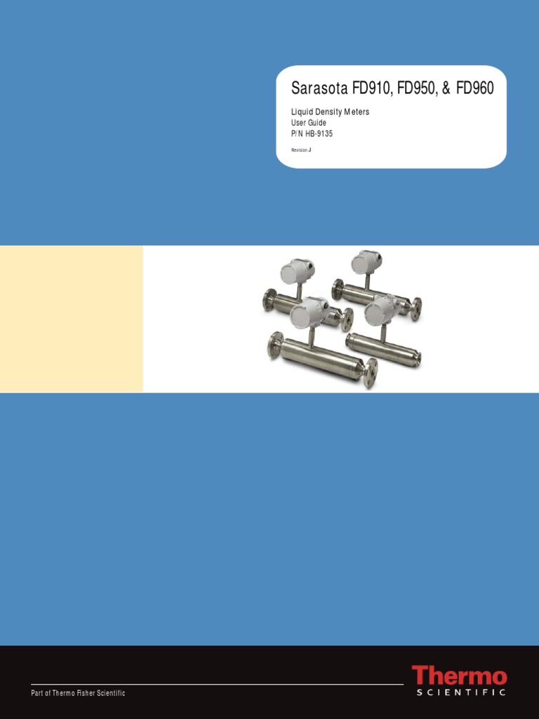 Epm Manual FD910 FD950 FD960 | PDF | Density | Calibration