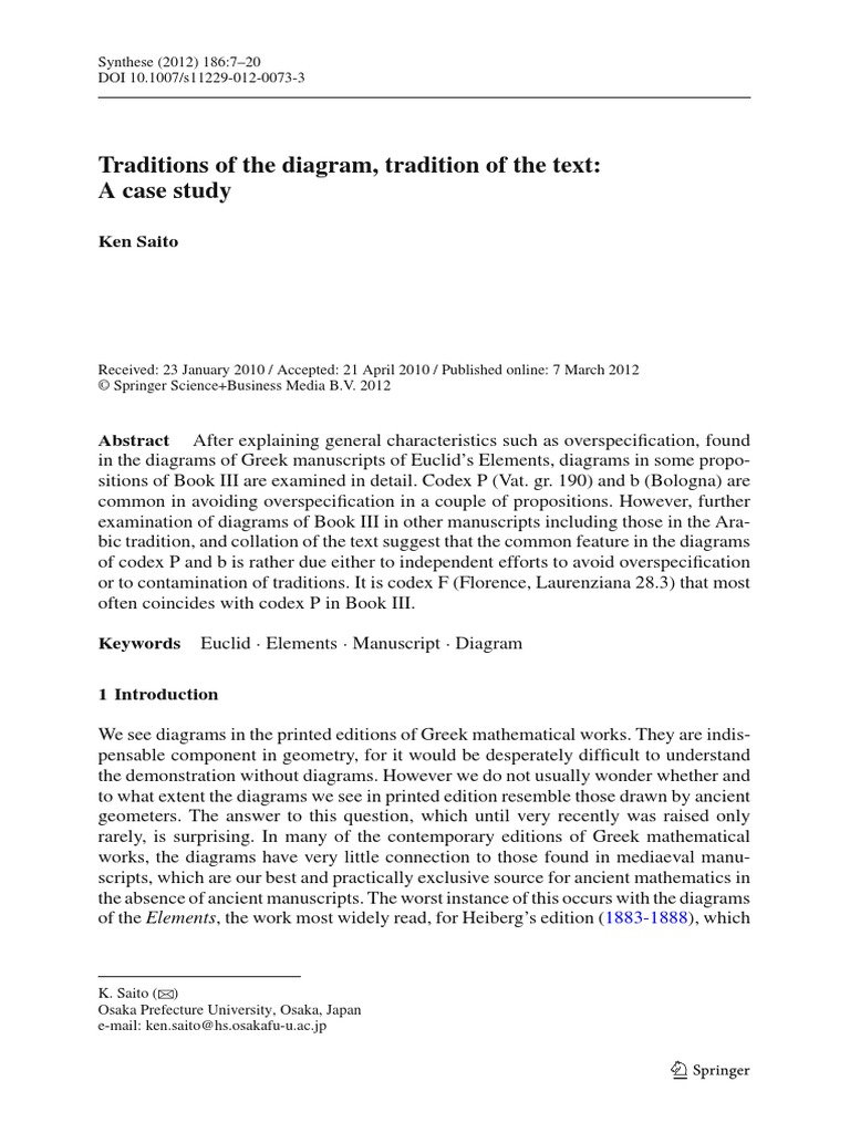 Traditions of The Diagram, Tradition of The Text: A Case Study | PDF ...