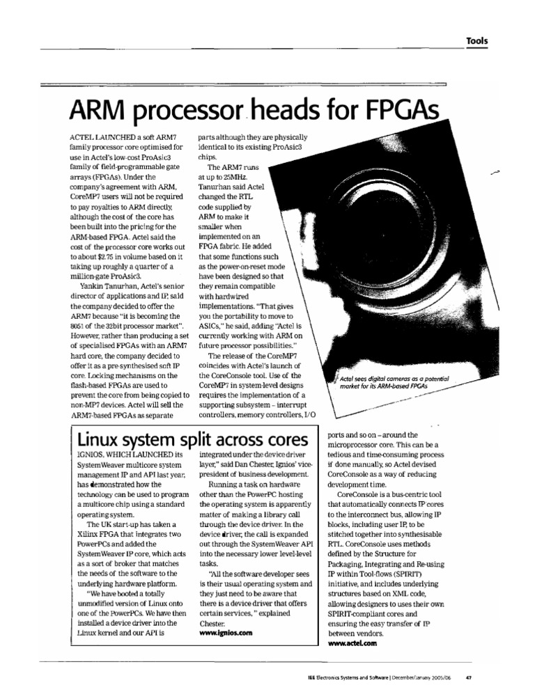 Processor. Heads For: ARM Fpgas | PDF | Field Programmable Gate Array | Arm Architecture