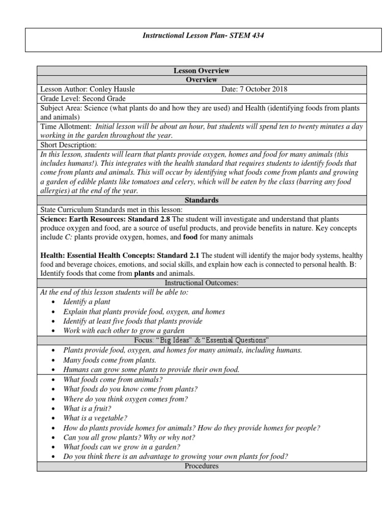 Hausle Conley Fall 2018 Stem 434 First Lesson Plan Portfolio Final ...
