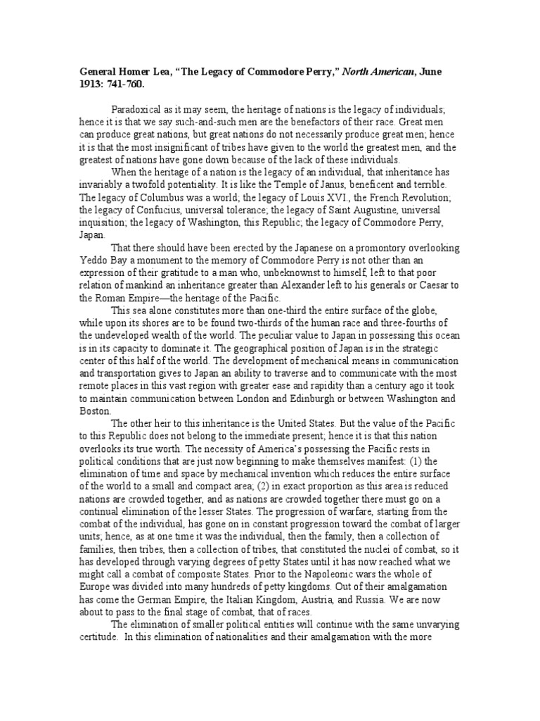 Legacy of Commodore Perry | PDF | Division (Military) | Regiment