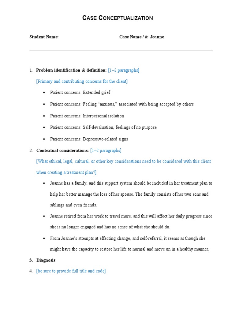 Person-Centered Therapy-Case Conceptualization | PDF | Grief ...