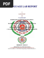 C Lab Report Cover Page (PLK Computer SIR) | PDF