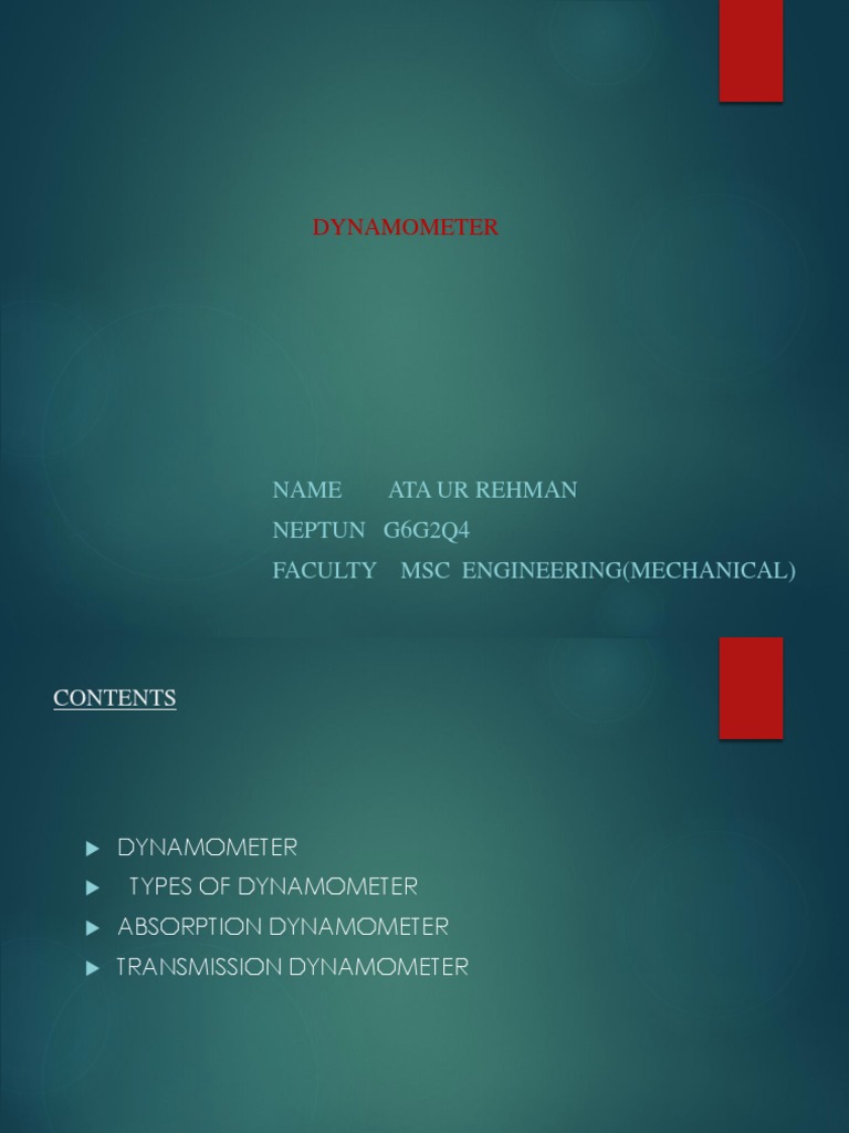 Dynamometer | PDF | Belt (Mechanical) | Lever