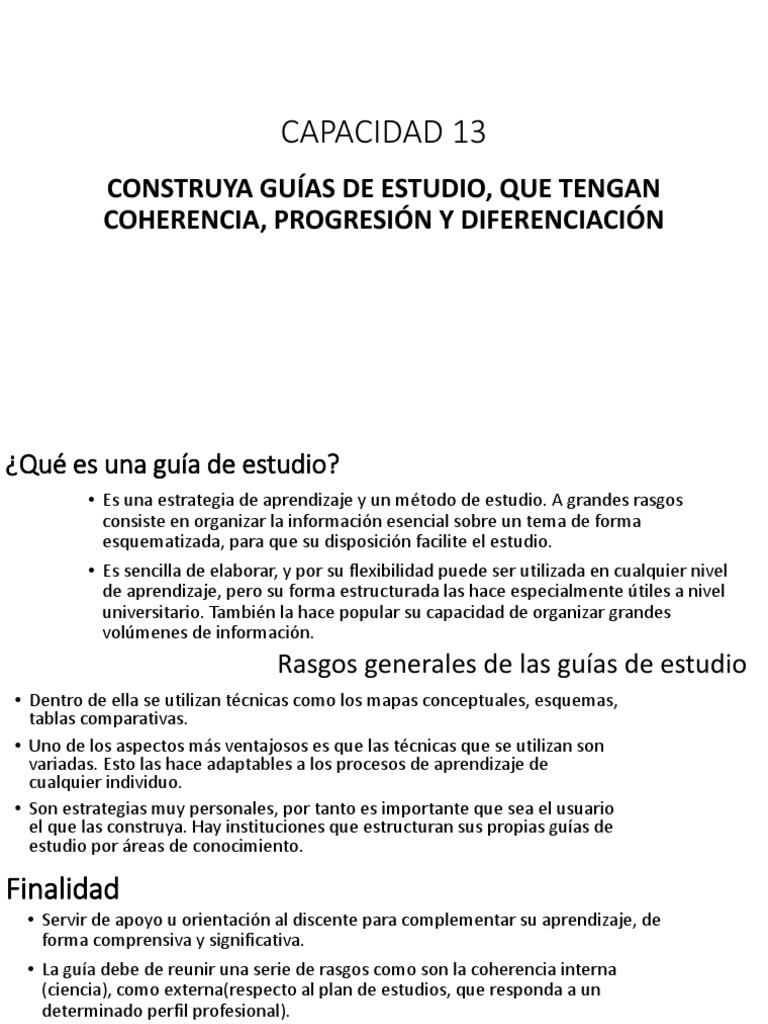 Guias de Estudio | PDF | Aprendizaje | Maestros