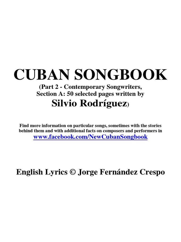 Cuban Songbook | Download Free PDF | Love
