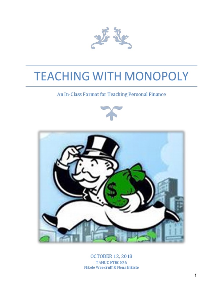 Teaching With Monopoly: An In-Class Format For Teaching Personal ...