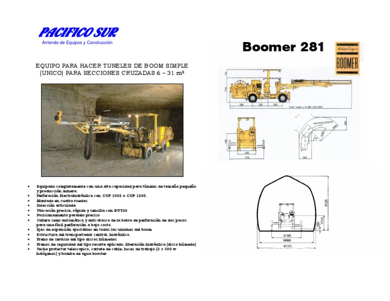 Talleres Chile Jumbo Electrohidraulico Ficha Tecnica Jumbo Electrohidraulico Boomer 281 1158937 ...