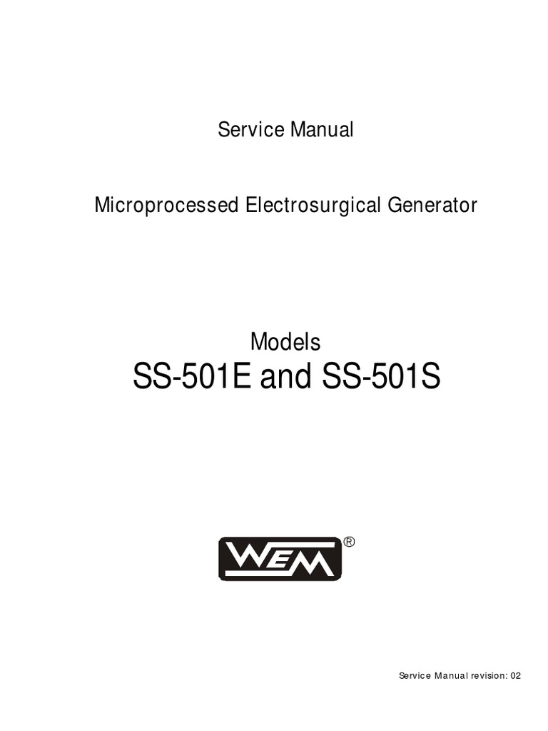 SS-501E and SS-501S: Service Manual | PDF | Power Supply | Electronic ...
