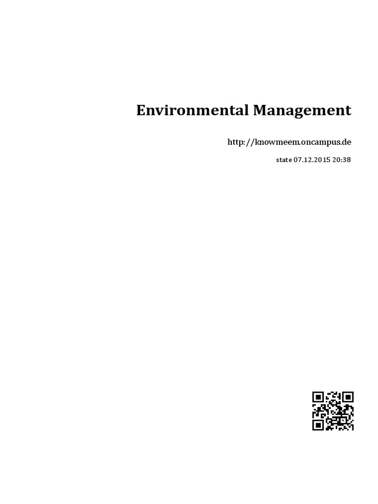 Environmental Management | PDF | N Ox | Air Pollution