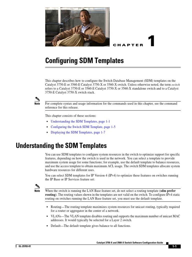 Configuring SDM Templates | PDF | I Pv6 | Ip Address