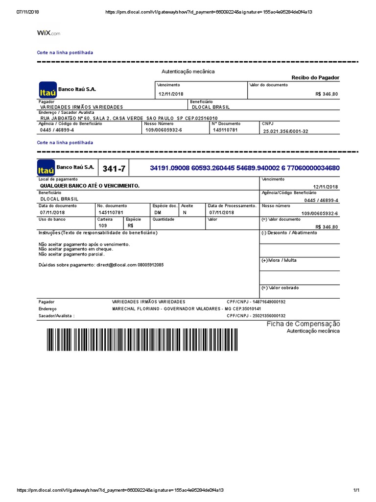 Boleto | PDF | Brasil | Bancos