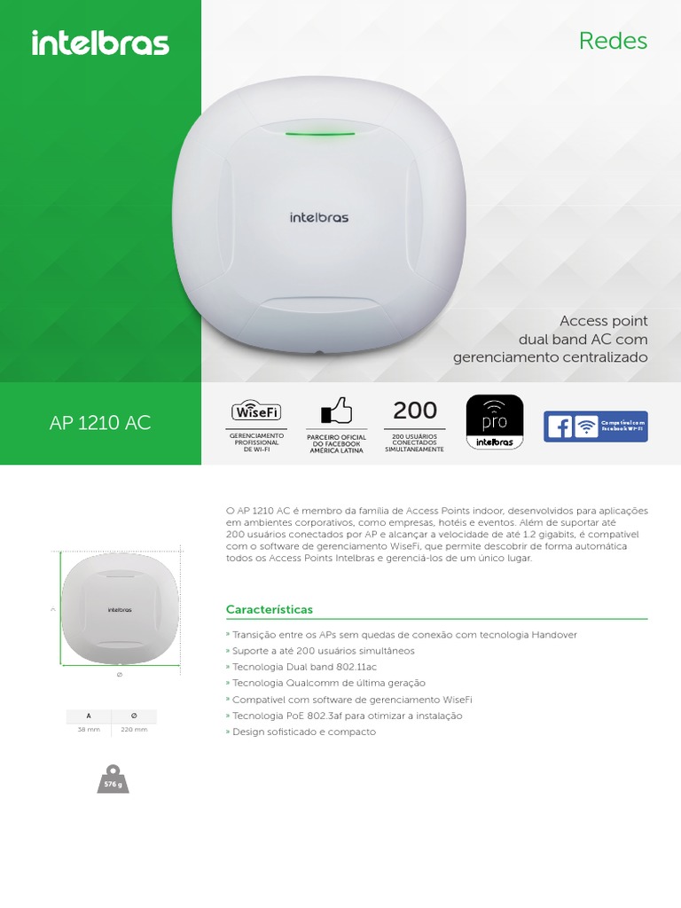 Datasheet AP 1210 Ac | PDF | Ieee 802.11 | Wi-Fi