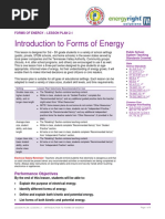 7 Es Detailed Lesson Plan in English | PDF | Light | Potential Energy