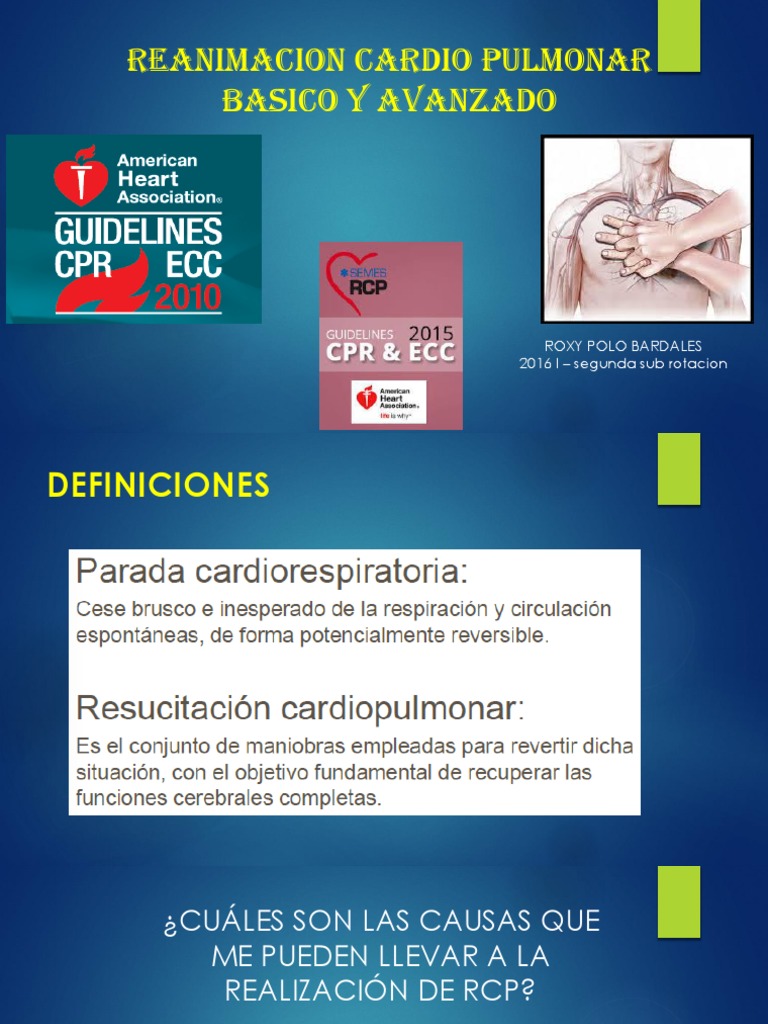 RCPP | PDF | Reanimación cardiopulmonar | Enfermedades cardiovasculares