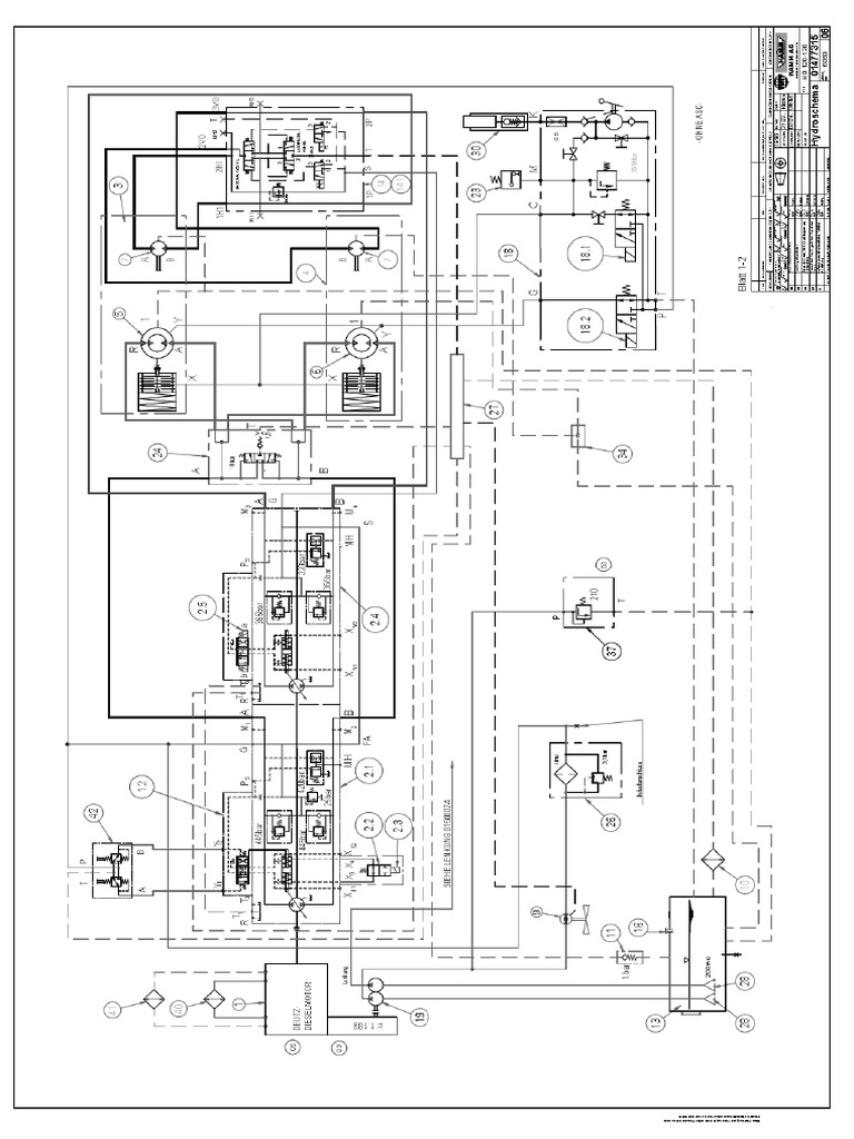 HAMM Roller HD120 HD130 HYD Diagram PDF | PDF