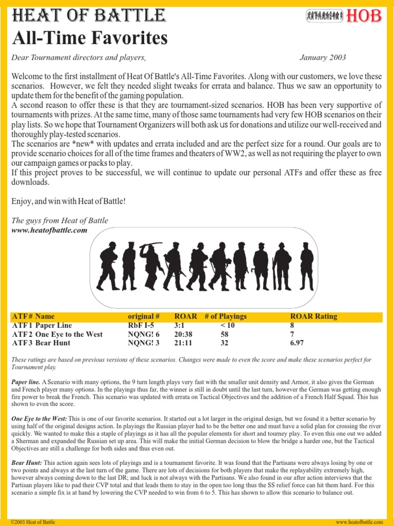 ASL Scenario - Heat of Battle Pack 1 | PDF | Schutzstaffel | Warfare