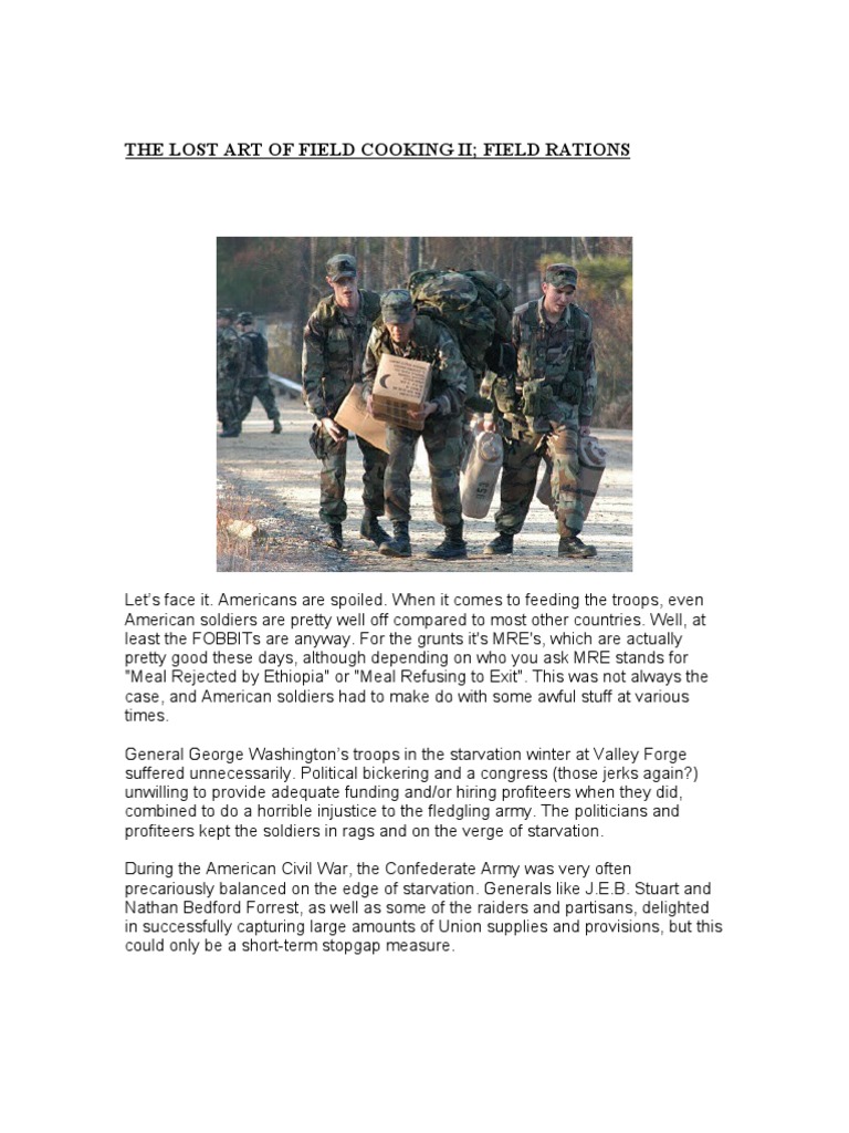 The Lost Art of Field Cooking II | PDF | Rationing | Biscuit