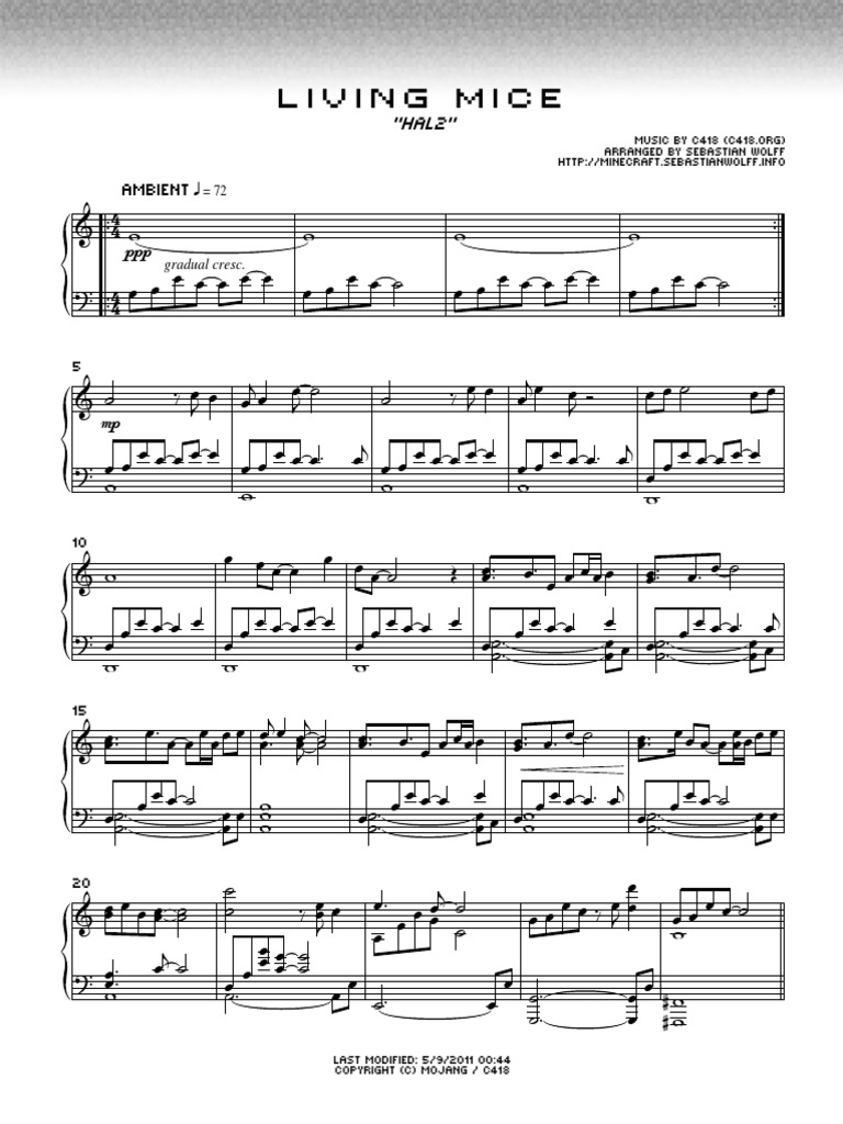 Living Mice | PDF | Dance Music | Popular Music