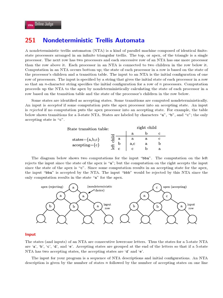 Nondeterministic Trellis Automata: Input | PDF | Automata Theory | Computer Science