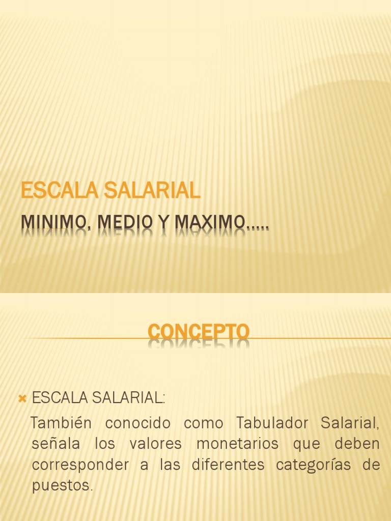 Escala Salarial | PDF | Salario | Labor