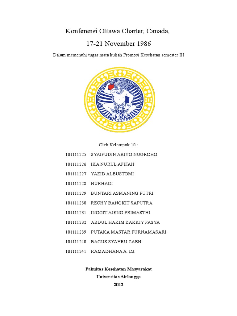 Ottawa Charter | PDF